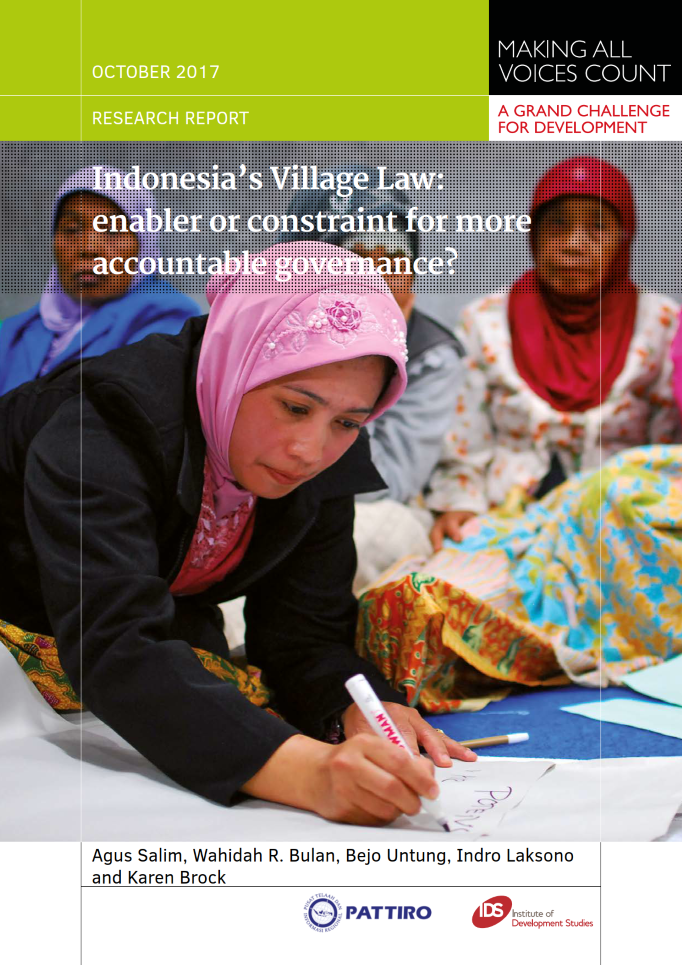 Indonesia’s Village Law: enabler or constraint for … - PATTIRO